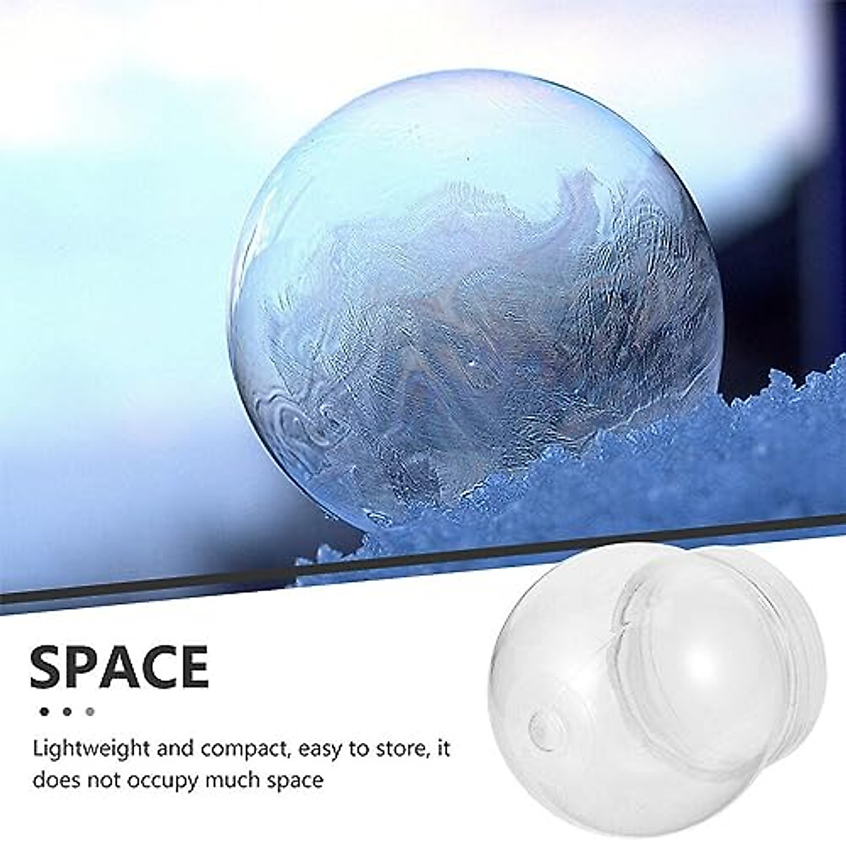 Didiseaon 20pcs Clear Plastic Water Globe Snow Globes with Screw Off Cap for DIY Water Globe Snow Globe Art Crafts Christmas Table Decoration Gifts 150ml