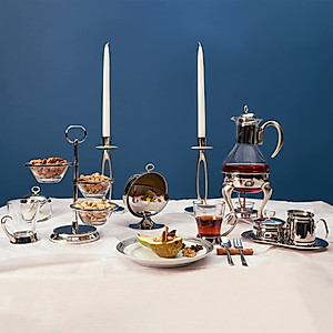 Rigeli Stainless Steel Set of 6 Tea Cups Glass Tea Cups With Stainless Steel Handle, 6.7 (oz), 200 (ml) Clear Coffee Mugs, Tea Glasses tea and coffee