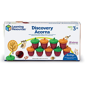Learning Resources Discovery Acorns, Assorted Colors, Set of 10