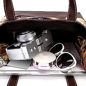 Punk Eye with a Clock Mechanism Tote Bags Large Leather canvas Purses and Handbags for Women Top Handle Shoulder Satchel Hobo Bags