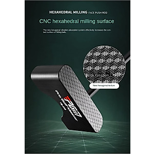 Golf Club Putter Standing Putter Low Center of Gravity with Sight Line Right Handed Men Women Golf Putters with Crosshair (Black)