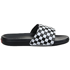 Vans La Costa Slide-On (Checkerboard) True White/Black Men's 8, Women's 9.5 Medium