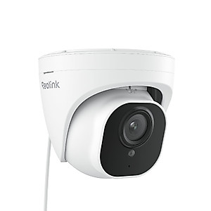 REOLINK 4K Security Camera Outdoor System, IP PoE Dome Surveillance Camera with Human/Vehicle Detection, 100Ft 8MP IR Night Vision, Work with Smart Home, Timelapse, Up to 256GB SD Card, RLC-820A