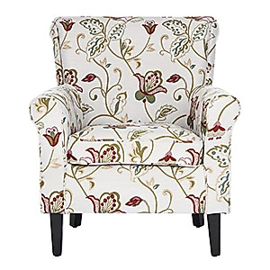 Safavieh Mercer Collection Margaret Ivory Floral Cotton Club Chair