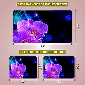 Laptop Notebook Skin Sticker Cover Decal Fits 12 13 13.3 14 15 15.4 15.6 inch Laptop Protector Notebook PC | Easy to Apply, Remove and Change Styles (Phalaenopsis)