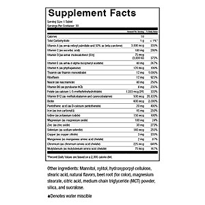 Celebrate Vitamins CelebrateONE 45 One A Day Bariatric Multivitamin with Iron Chewables, 45 mg Iron, Midnight Cherry, 30 count