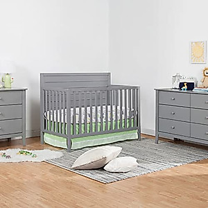 Carter's by DaVinci Morgan 4-in-1 Convertible Crib in Grey, Greenguard Gold Certified