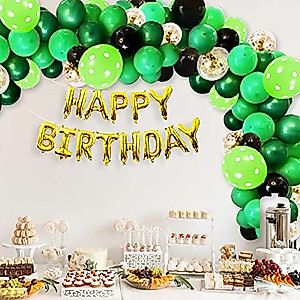 Dinosaur Birthday Party Supplies, 63PCS Dinosaur Party Decorations with Happy Birthday Balloons for Boys Green Dino Themed Party 1st 2nd 3rd Birthday Baby Shower