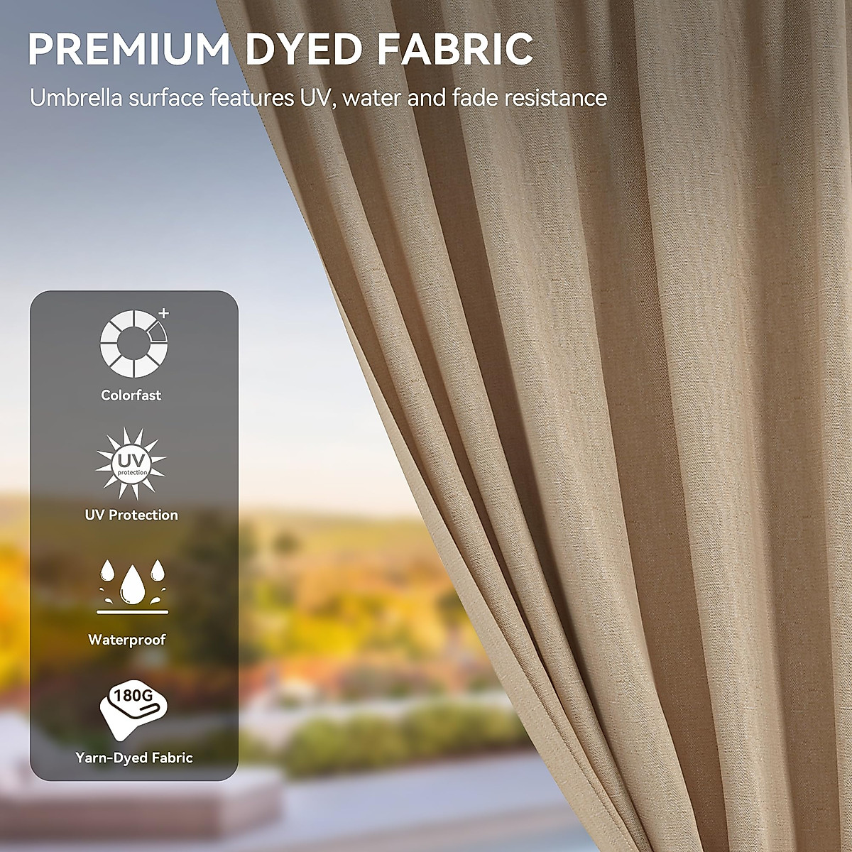 YITAHOME 10x10ft Gazebo Double Roof Canopy with Netting and Curtains, Outdoor Gazebo 2-Tier Hardtop Galvanized Iron Aluminum Frame Garden Tent for Patio, Backyard, Deck and Lawns