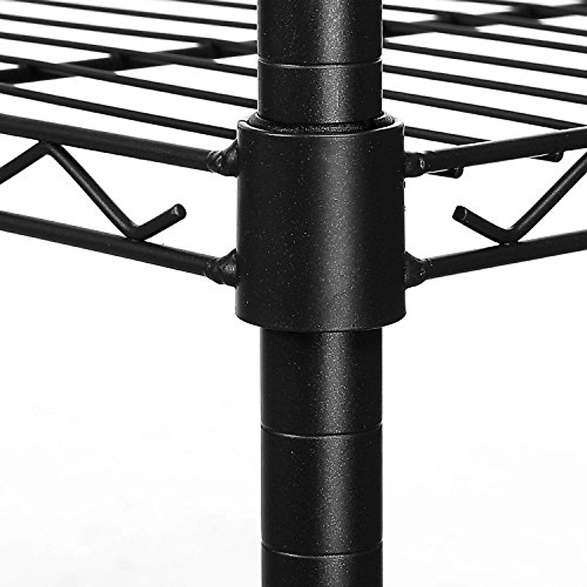 Oliote Rod Garment Rack 3 Tier Metal Wire Shelving Hang Large Rolling Movable Clothes Drying Rack with Lockable Wheels and Pair Side Hooks