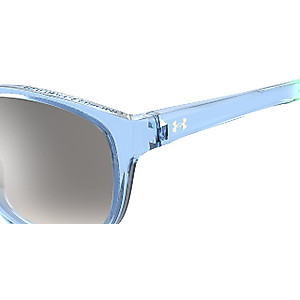 Under Armour Women's UA Breathe Oval Sunglasses, Blue/Milky Green, 57mm, 17mm