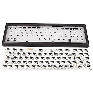 Pomya DIY Mechanical Keyboard Kit, 67 Keys Modular Mechanical Keyboard, Wired Switch Hot Swap RGB Backlit Support 5pin 3pin Switch Gaming Keyboard(Black)