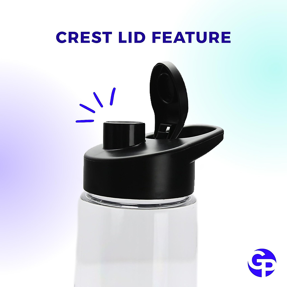 26 oz Water Bottle, Tritan Sports Water Bottle for Gym and Team Sports, School Water Bottle, BPA Free Water Bottle with Flip Top, 4-Pack, Made in USA by Gary Plastic Packaging