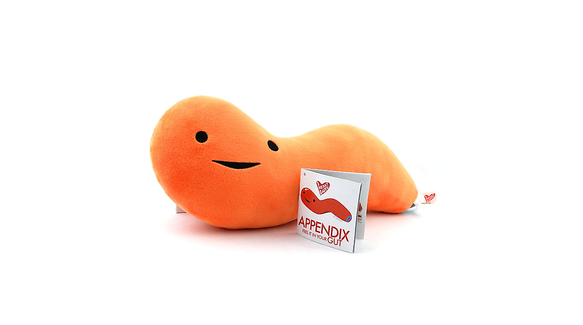 I Heart Guts Appendix Plush - Fun & Cute 14" Organ Toy for Kids ...