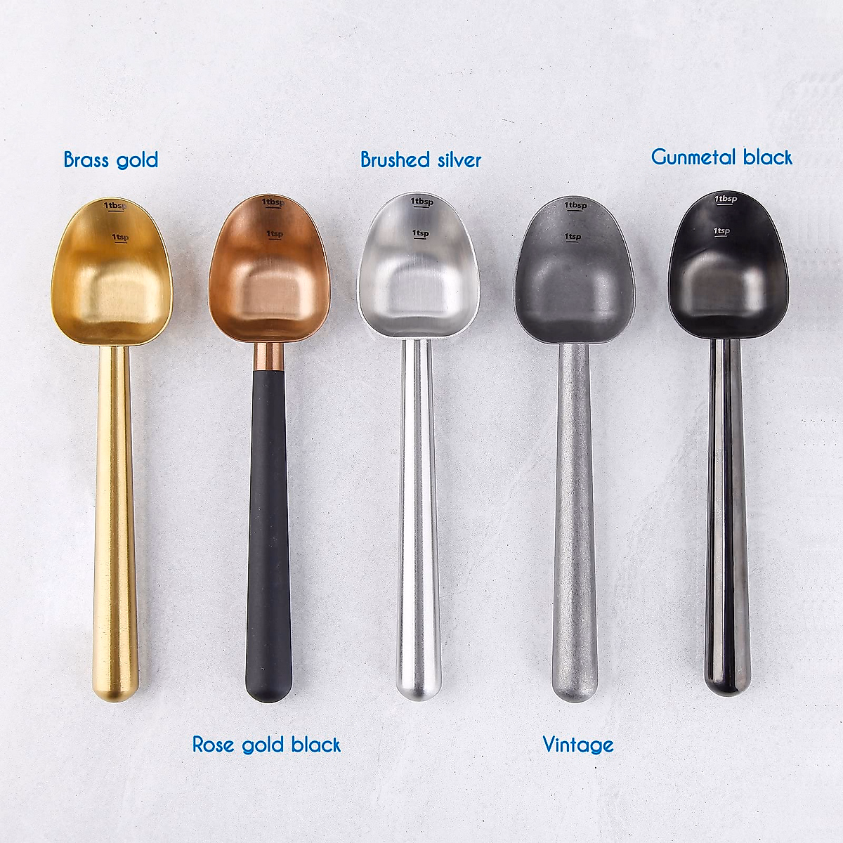 Easyworkz Stainless Steel Long Hollow Handle Coffee Scoop,7g Measuring Spoon for Ground Coffee and Loose Leaf Tea, Brushed Silver