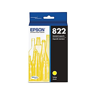 Epson T822 DURABrite Ultra Ink Standard Capacity Yellow Cartridge (T822420-S) for Select Workforce Pro Printers