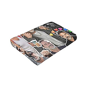 Blanket Jeffrey Dean Morgan Soft and Comfortable Warm Fleece Blanket for Sofa,Office Bed car Camp Couch Cozy Plush Throw Blankets Beach Blankets