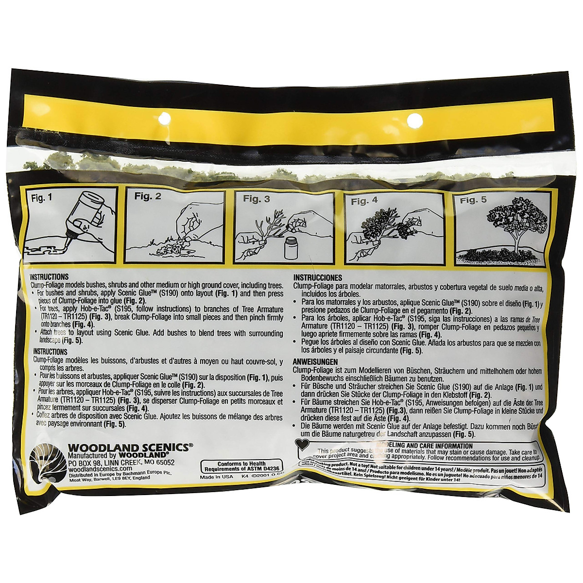 Woodland Scenics Clump Foliage, Green