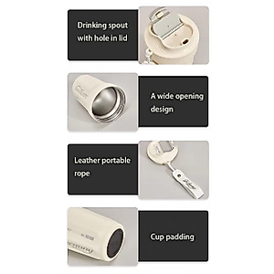 16 oz New 316 Stainless Steel Vacuum Insulated Tumbler - Coffee Travel Mug Spill Proof with Lid - Thermos Cup for Keep Hot/Ice Coffee,Tea and Beer (A)