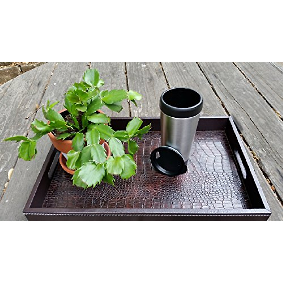 Stainless Steel Travel Mug with Push Down Lid, 14 oz Sold by whatsnext