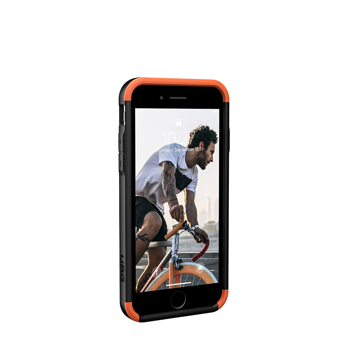 URBAN ARMOR GEAR UAG Designed for iPhone SE (2022) Case [4.7-inch Screen] Sleek Ultra-Thin Shock-Absorbent Civilian Protective Cover, Olive