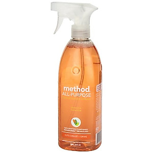 Method All-Purpose Cleaner Spray, Clementine, Plant-Based and Biodegradable Formula Perfect for Most Counters, Tiles, Stone, and More, 28 oz Spray Bottles, (Pack of 2)