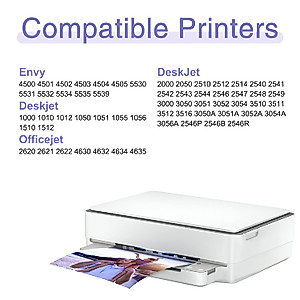 RETCH Remanufactured 61 XL Ink Cartridges Replacement for 61XL HP 61 Works with HP Envy 4500 4502 5530 DeskJet 2540 2541 2546 2549 3050 3510 OfficeJet 2620 4630 4632 Printer (1 Black 1 Tri-Color)