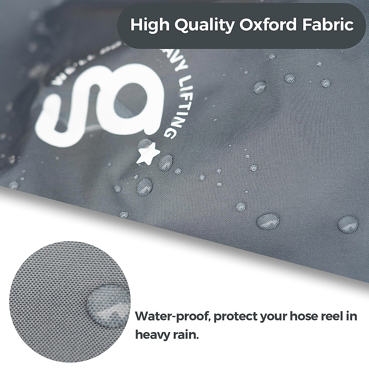 Giraffe Tools AW50 Retractable Garden Hose Reel Cover UV Resistant, Waterproof and Anti-Fading Cover for Water Hose Reel