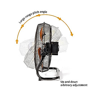 lcocove Battery Operated Fan, Home or Outdoor Dual-use Portable Fan,With 14400mAh Capacity Battery Can Running 5-24 Hours, Design For Camping，Patio，with USB Output For Phone