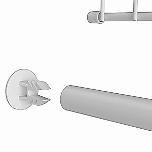 ClosetMaid 20810 SuperSlide Hang Rod End Caps, 200-Pack, White, 200 Piece