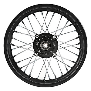 Trkimal Rear Wheel Rim Hub for Motocross Off Road Dirt Pit Bike (80/100-12 (12mm Bearing))