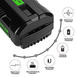 energup 40V 6500mAh Battery for Ryobi 40Volt Battery Ryobi 40V Power Tools OP4015 OP4026 OP40201 OP40261 OP4030 OP4040 OP40401 OP4050 OP4060A RY40200 RY40403 RY40204 for Ryobi 40V Lithium Battery