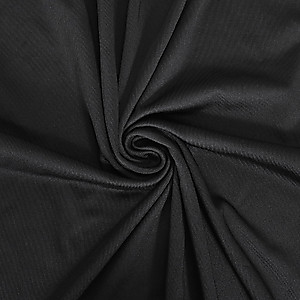 JUXYES 32 Gallon Outdoor Stretch Trash Can Covers for Banquets Wedding, Black Spandex Waste Container Cover Decorative Cover for Outside Household Kitchen Bin, Hide The Ugly Garbage Cans, Pack of 2