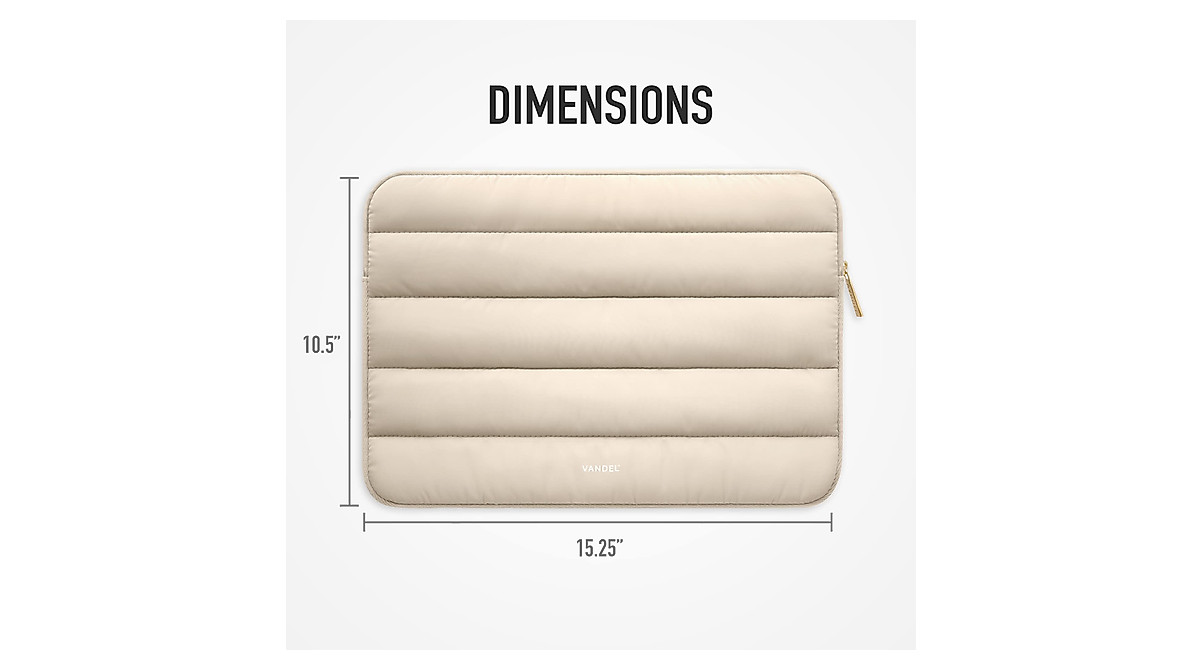 Vandel Puffy 15-16 Inch Laptop Sleeve — Cute & Protective Case