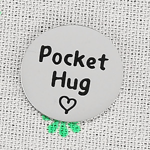 Ahaeth Pocket Hug Token Gifts for Women Men Teenagers Girls You are Stronger Than You Think Inspirational Jewelry Pocket Hug Encouragement Coin