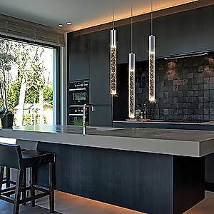 Modern Mini Pendant Lights Dining Room Chandelier 3 Lights Set Pendant Lighting for Kitchen Island Light Fixture Small Chandelier Pendants Bedroom Light Chrome