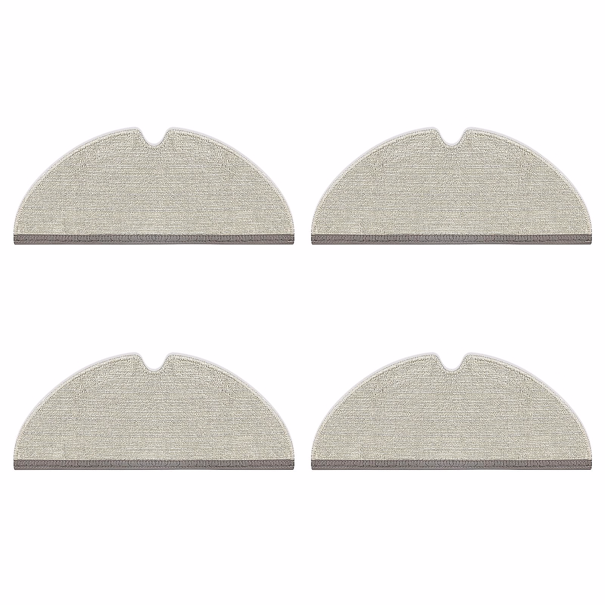 SONGRUI Replacement Spare Microfiber Mop Cloth Pad Compatible With Roborock E4, E5, S5, S5 Max, S6, S6 Pure, S6 MaxV, Q5, Q5 Pro, Q5 Pro+, Q7, Q7 Max, Q8 Max And Q8 Max+ Vacuum Robots 4 Pcs Kit