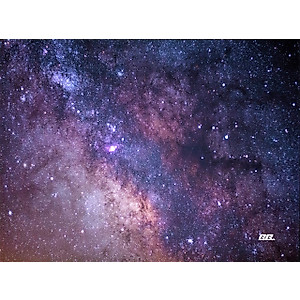 Blue Purple Galaxy Stars Space Pattern Textured Marble Art Kitchen Glass Cutting Board Modern Decorative Gift Abstract Wavy Contrast Design