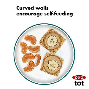 OXO Tot Stick & Stay Suction Plate & Bowl Bundle - Teal