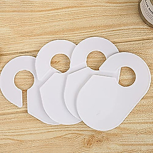 UUYYEO 12 Pcs Clothing Rack Size Dividers Blank Hangers Closet Dividers Rectangular Closet Dividers for Home or Cloth Store