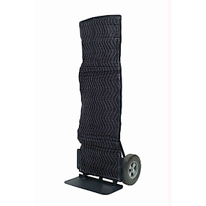 Mytee Products (2 Pack) Padded Hand Truck Cover - Square Top, Moving Supplies, Black Moving Pad - Woven Cotton/Poly - 50" x 16"