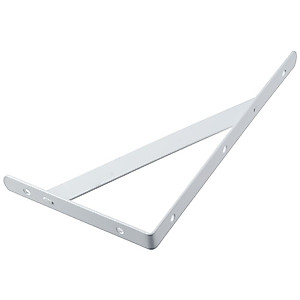 Urjumpea 10 Pack Shelf Brackets 5 inches x 8 inches Heavy Duty Metal Shelf Supports 90 Degree Triangle Wall Mount Angle L Bracket Floating Shelf Brackets with Screws