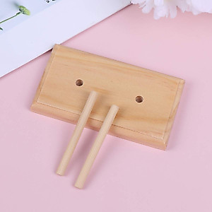 1pc Embroidery Line Tool Holder Hair Braiding Tools Quilting Spool Wood Embroidery Thread Holder Wooden Thread Holder Wooden Spool Organizer Thread Embroidery Bamboo Conical