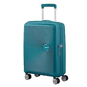 American Tourister Soundbox - Spinner Small Expandable Hand Luggage, 55 cm, 41 liters, Green (Jade Green)
