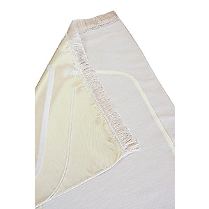 ihvan online, Muslim Prayer Rug for Couples, Praying Mat Set for Women & Men, Heart Patterned, Soft, Prayer Beads, Islamic Gifts for Ramadan Eid Valentines Day, Two Pieces, White-Black