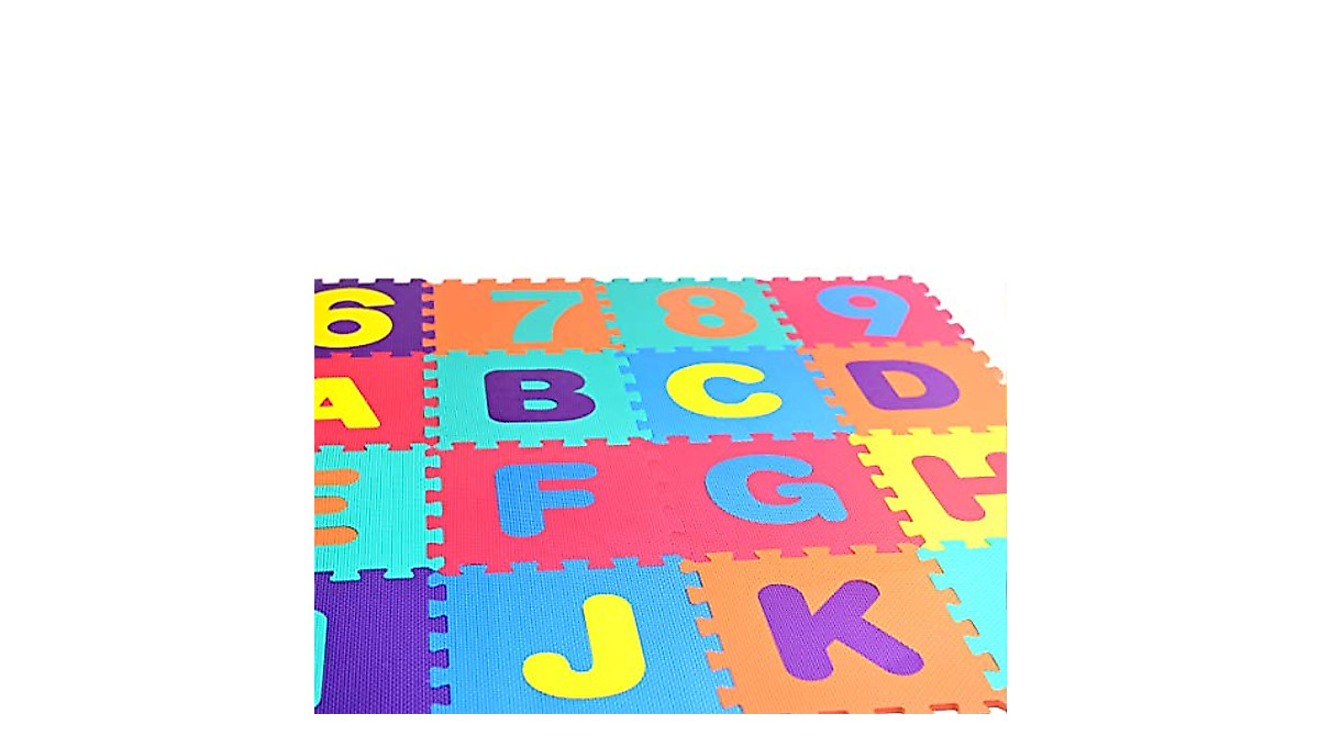 Kids' Alphabet & Numbers Foam Puzzle Mat - Safe Play & Learning