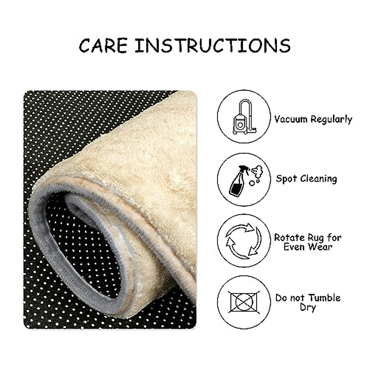 LIVEBOX White Bear Kids Rug for Nursery,36"x53" Washable Area Rug for Bedroom,Non-Slip Soft Rug for Bathroom,Animals Playroom Rug Floor Door mat for Kids Room Tent Entryway