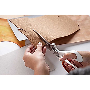 Fiskars 10 Inch Amplify Mixed Media Shears, 10-Inch, White, Model:171020-1001