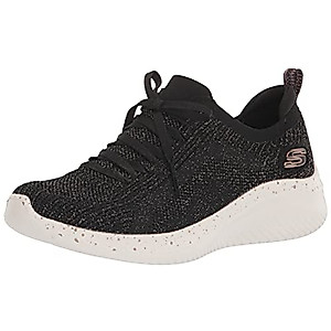 Skechers Sport Women's Women's Ultra Flex 3.0 Sneaker, Black/Rose Gold=BKRG, 7