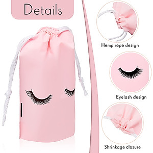 Reginary 60 Pieces Eyelash Cosmetic Bags Mini Small Lash Aftercare Bag Shampoo Bath Bags Plastic Organizer Jewelry Storage Gift Bag Pack for Travel Packaging Small Business, 3 Colors, 4 x 6 Inch